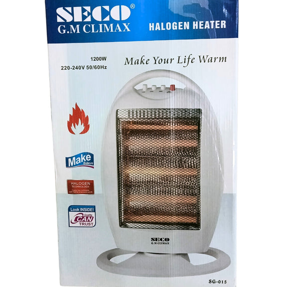Seco Halogen Electric Heater | 1200 Watts – New Aftab Center
