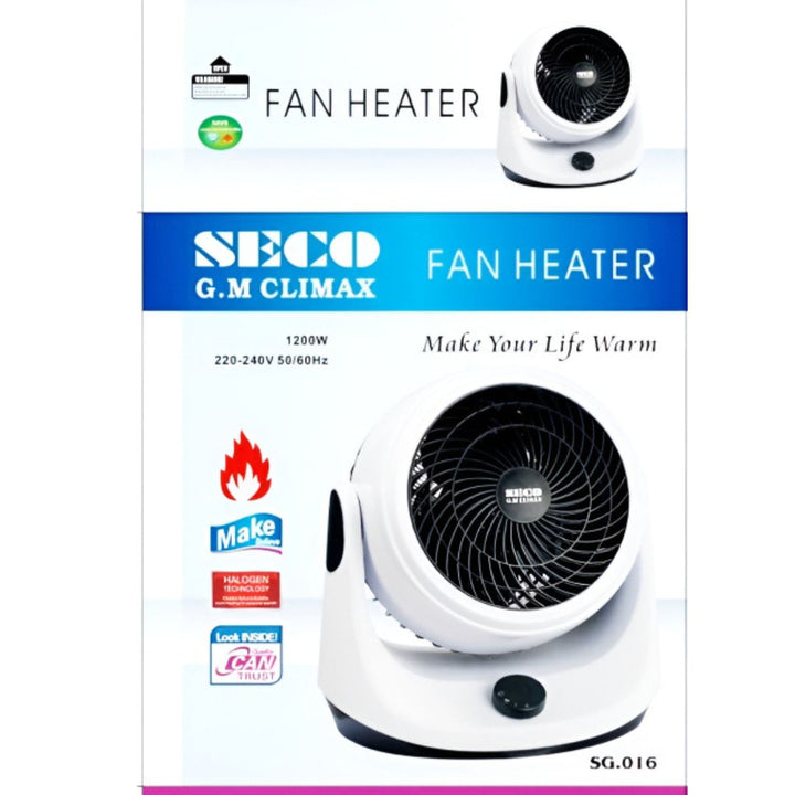 SECO Electric Fan Heater SG.016 | 1200W Heating Technology – New Aftab ...